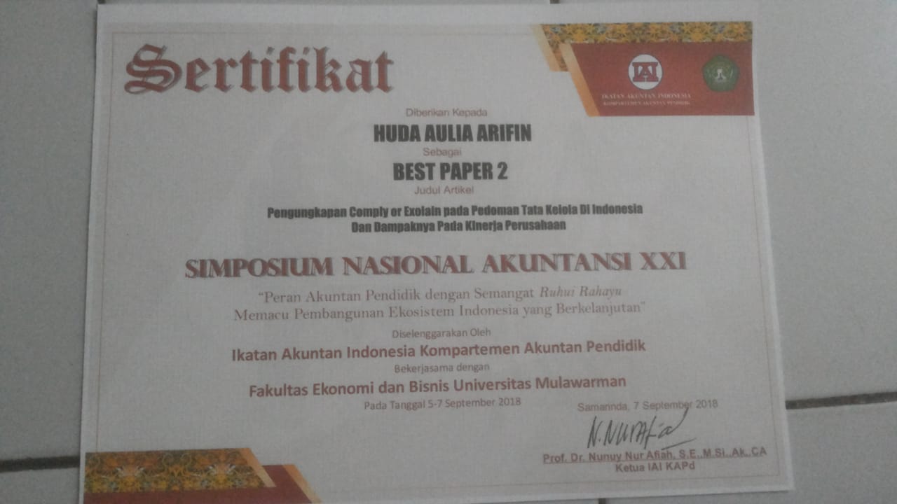 Mahasiswa S-1 Akuntansi FEB UI Raih Penghargaan Best Paper pada ...