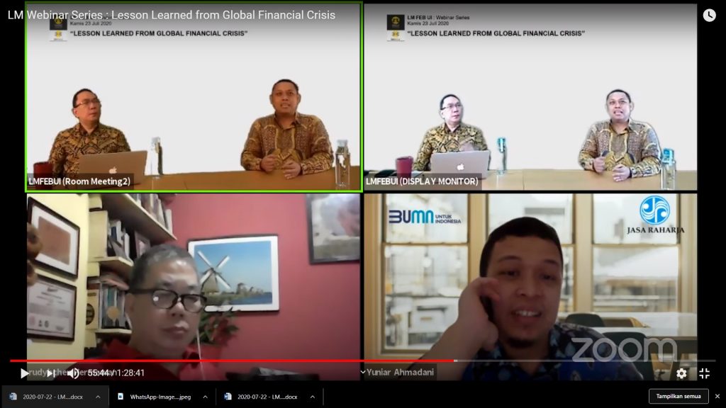 Webinar Series LM FEB UI : Lesson Learned From Global Financial Crisis ...