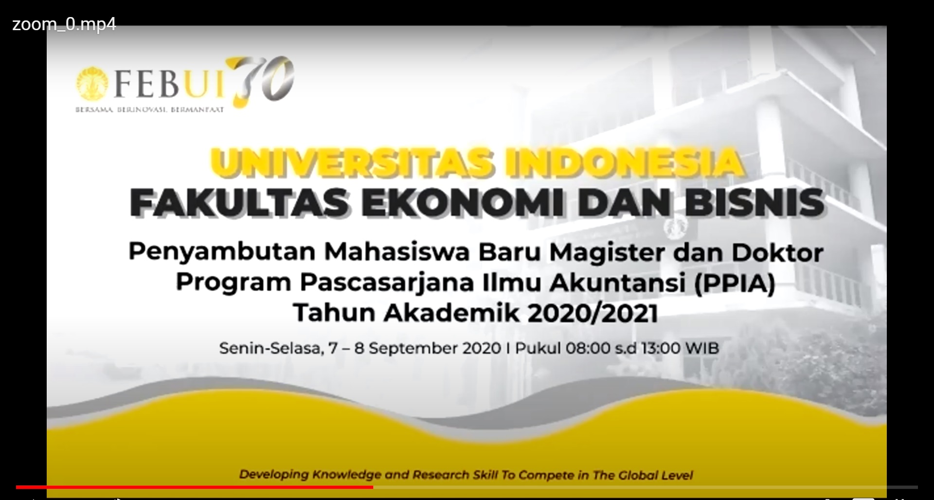 FEB UI’s Postgraduate Program in Accounting Sciences Holds Orientation ...