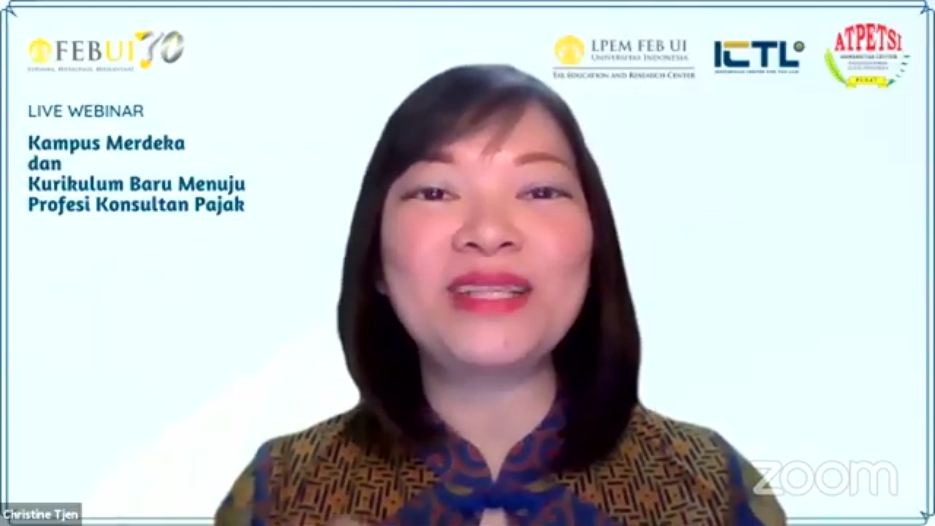 Webinar TERC LPEM FEB UI dengan ICTL UGM dan ATPETSI, “Kampus Merdeka ...