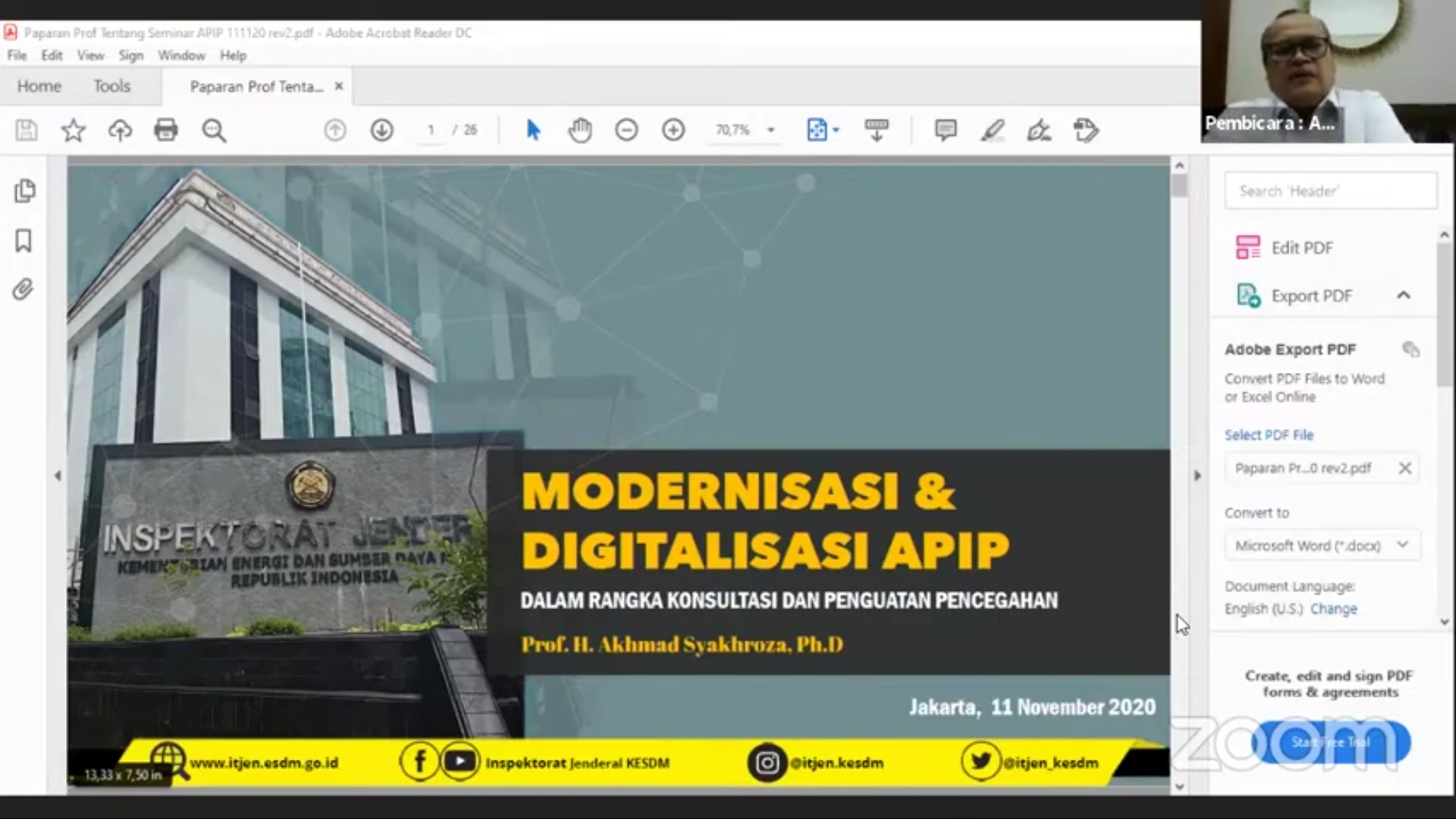 LM FEB UI Webinar Series, “Modernization and Digitalization of APIP in ...