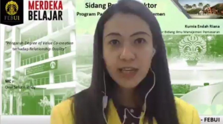 Promosi Doktor PPIM FEB UI Teliti Pengaruh Degree of Value Co-creation terhadap Relationship ...