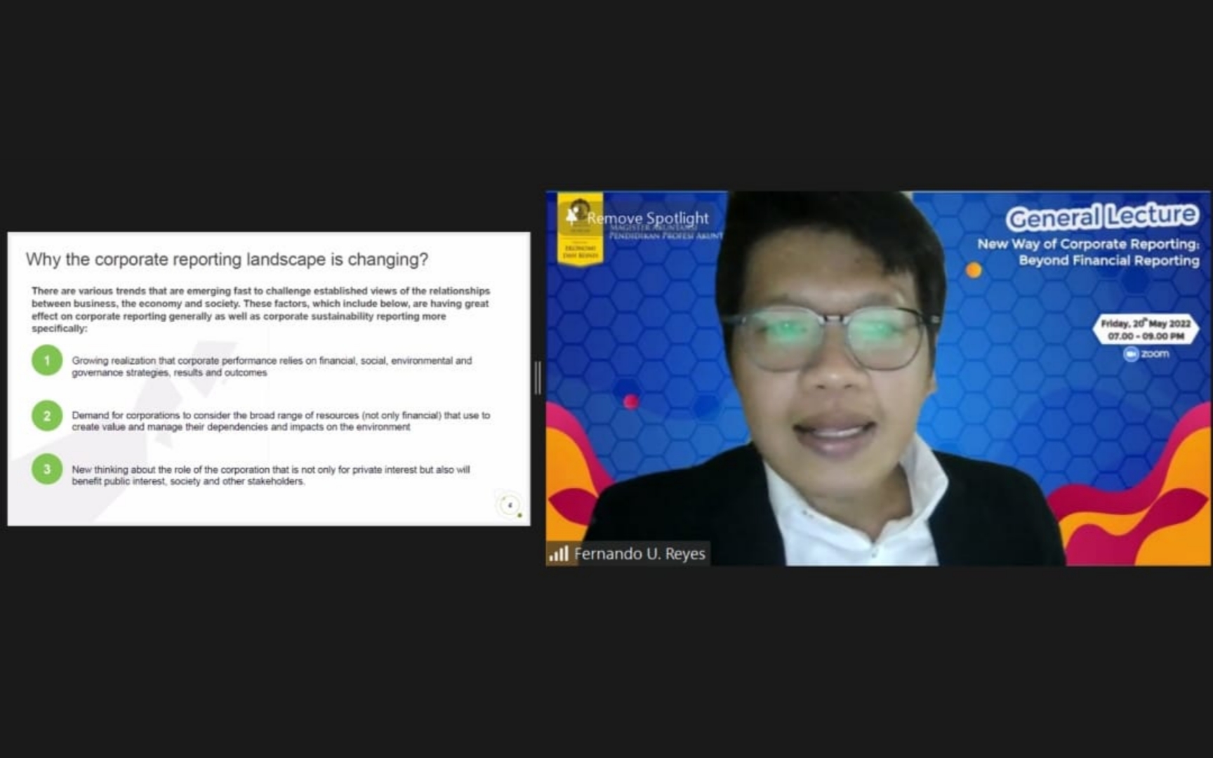 MAKSI-PPAk Public Lecture. FEB UI, New Way of Corporate Reporting ...