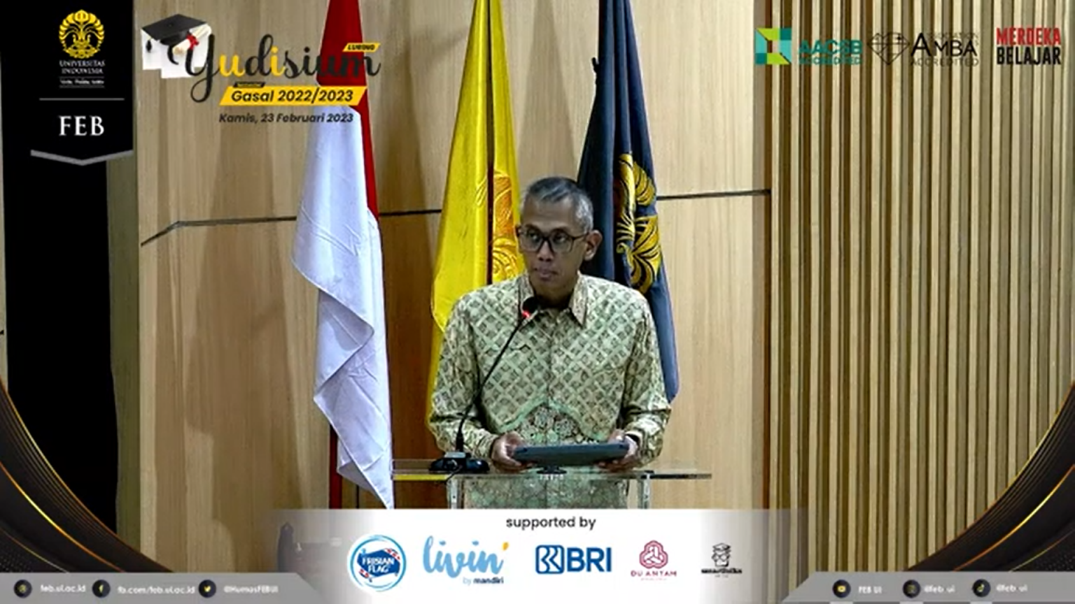 FEB UI Adakan Yudisium Semester Gasal 2022/2023 Jenjang S-1, S-2, S-3 ...