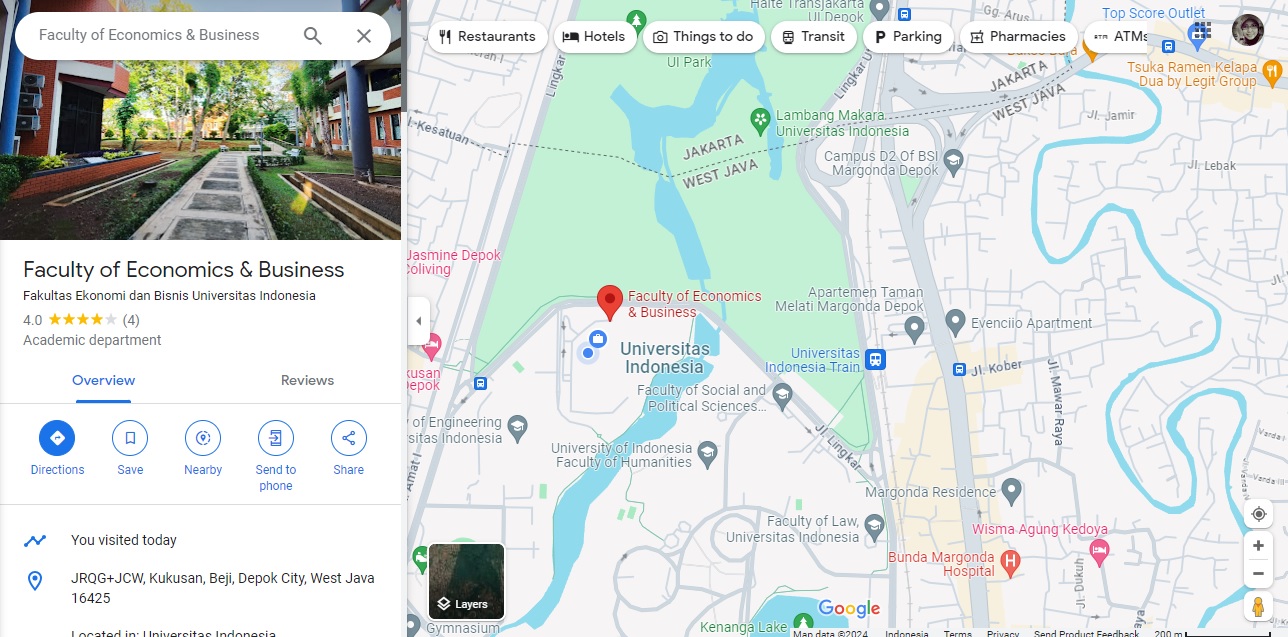 Penataan dan Infrastruktur – Fakultas Ekonomi dan Bisnis Universitas Indonesia
